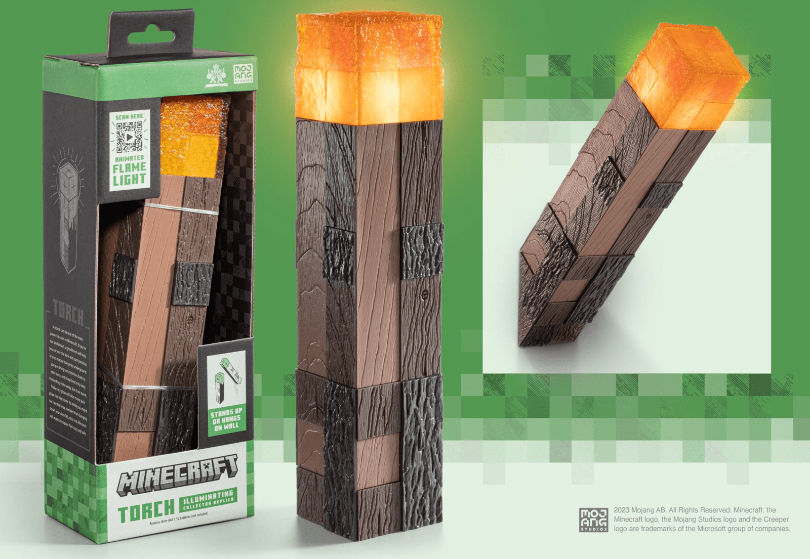 NOBLE COLLECTION – MINECRAFT – ILLUMINATING TORCH – igabiba