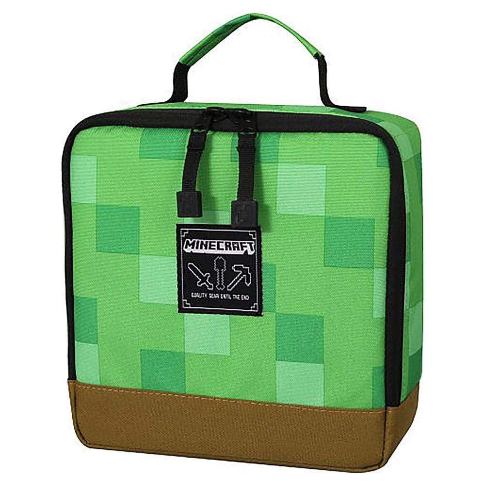 "LUNCH BOX JINX MINECRAFT BLOCKS 8.5""x 8.5""x 4 GREEN" – igabiba