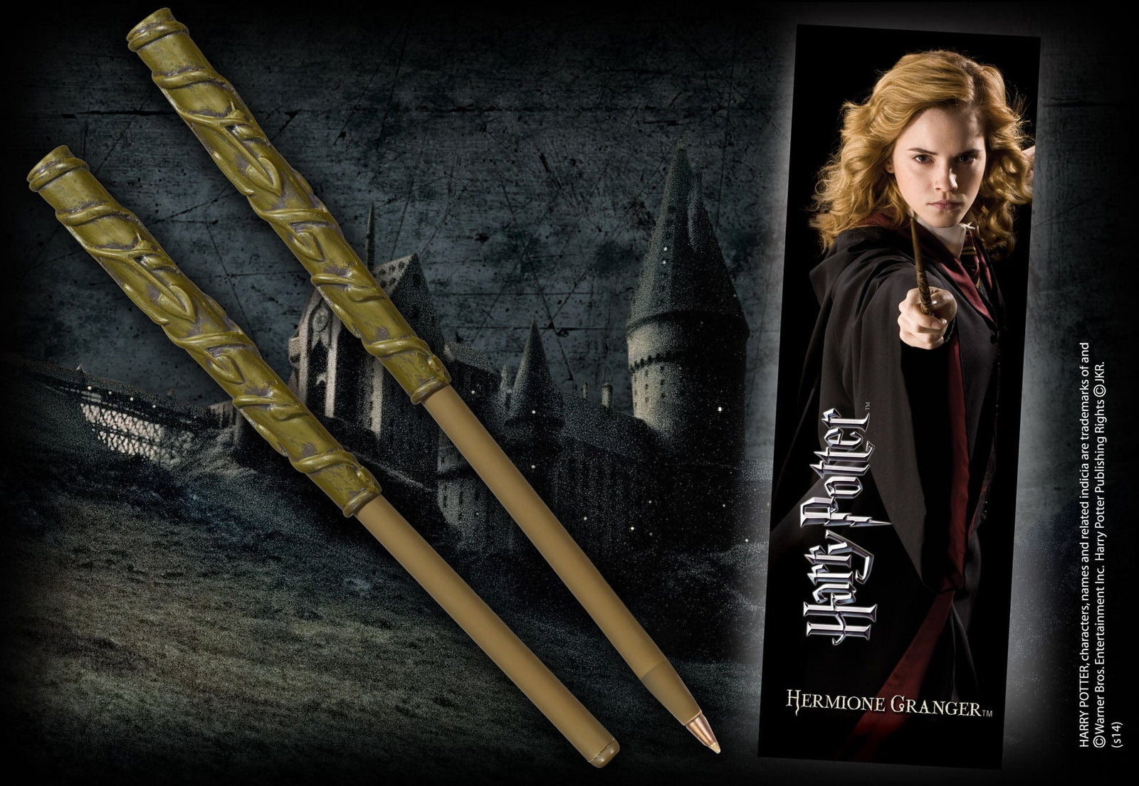 NOBLE COLLECTION - HARRY POTTER - WANDS - HERMIONE WAND PEN AND BOOKMA ...