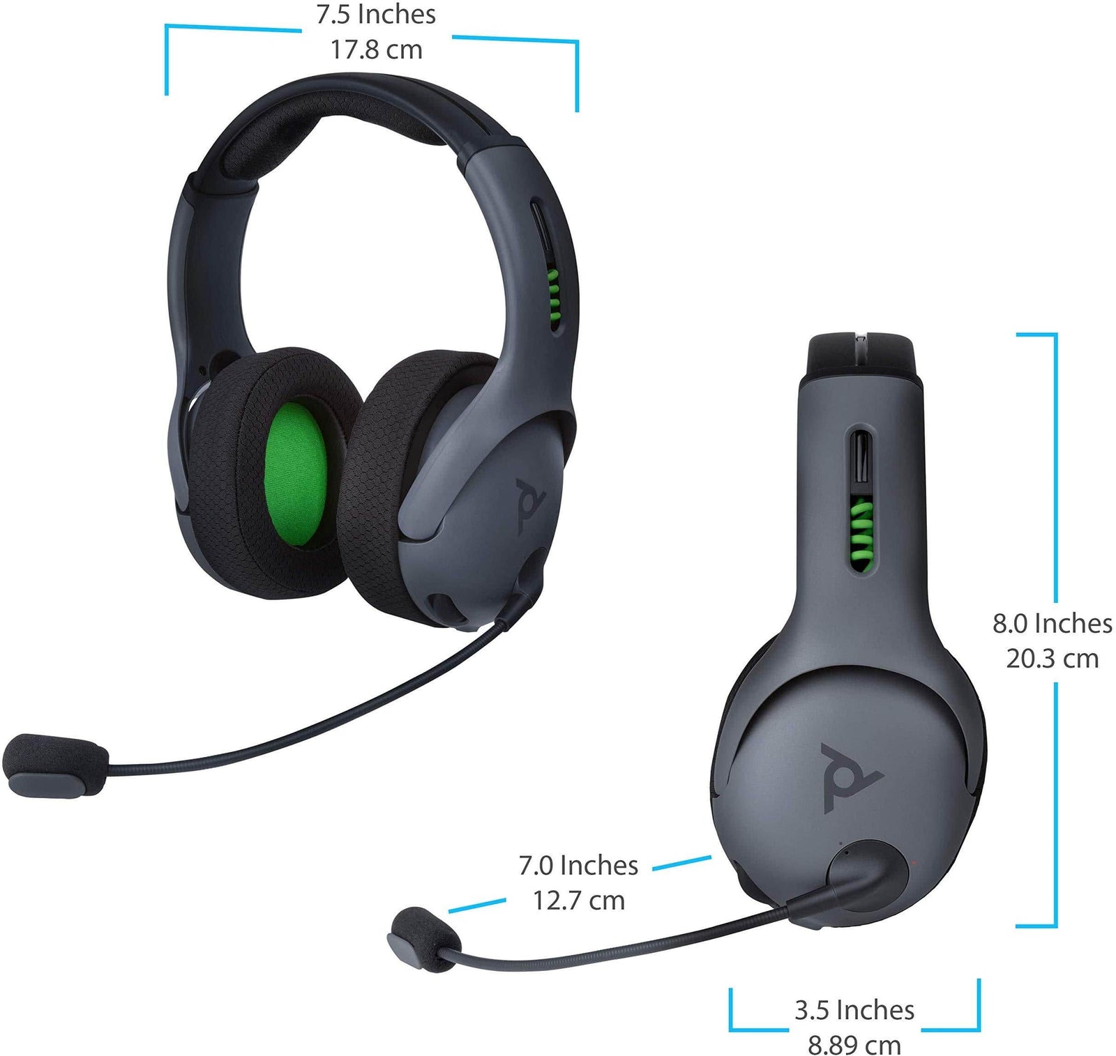 PDP LVL 50 WIRELESS PS4 HEADSET GREY GREEN – igabiba